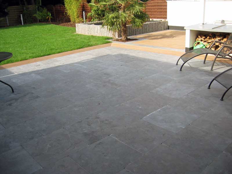 Natursteinplatten für Terrassen, Balkone und Gärten - U. Bach Gartenbau ...