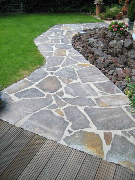 Natursteinplatten für Terrassen, Balkone und Gärten - U. Bach Gartenbau ...